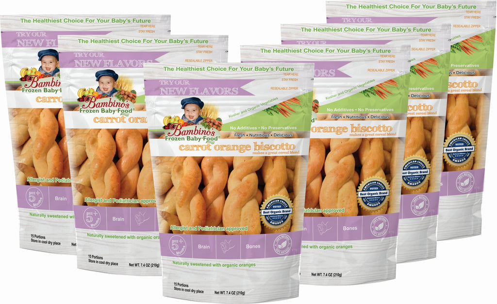Organic Snack - Carrot Biscotto - Frozen Baby Food - National ...